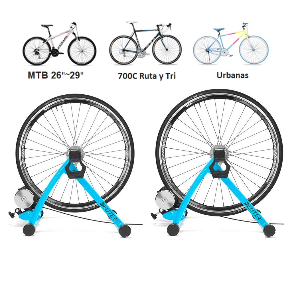 Deuter Bike Trainer: Rodillo Resistencia Magnética MT-04 AZUL + Banda Sudor. - Todotriatlon